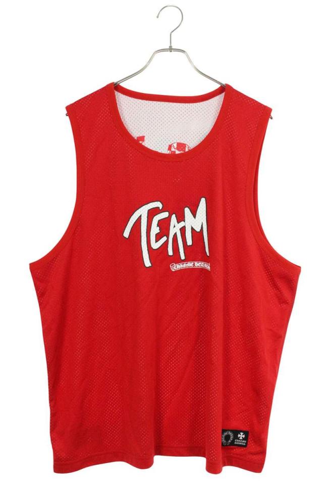 クロムハーツ サイズ:XL  PPO FORM TEAM MESH WARM UP JERSEY MATTYBOY リバーシブルプリントメッシュタンクトップ 中古 SJ02