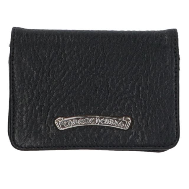 クロムハーツ   CRD CSE3PKTWDV1 アーチロゴプレート3ポケットレザーカードケース 中古 GZ11