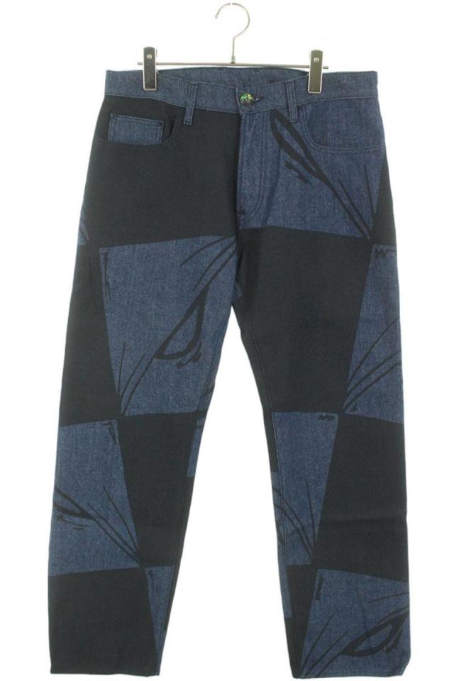 アンチプロモ サイズ:32インチ 99EYES総柄デニムパンツ 中古 GZ11