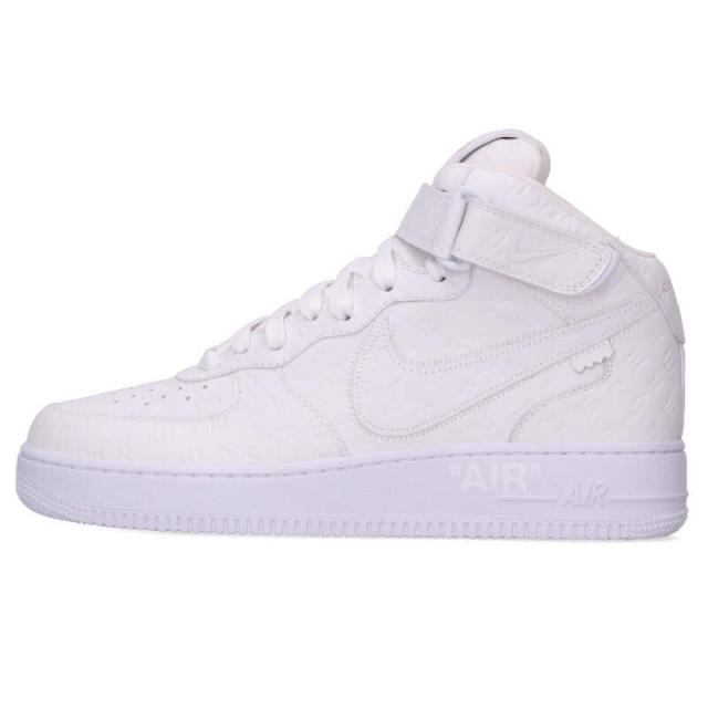 ルイヴィトン  ナイキ サイズ:10  AIR FORCE 1 MID モノグラムレザーミッドカットスニーカー 中古 OM10