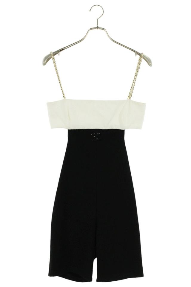 シャネル サイズ:38  P72646V63729 チェーンショルダーココマークオールインワン 中古 BS99