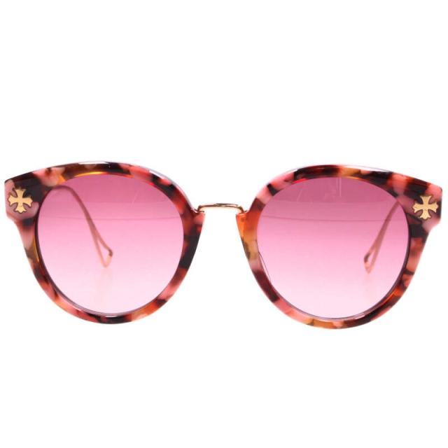 クロムハーツ サイズ:50□22 132  JENNA SE QUOI ラウンドフレームサングラス 中古 NO05