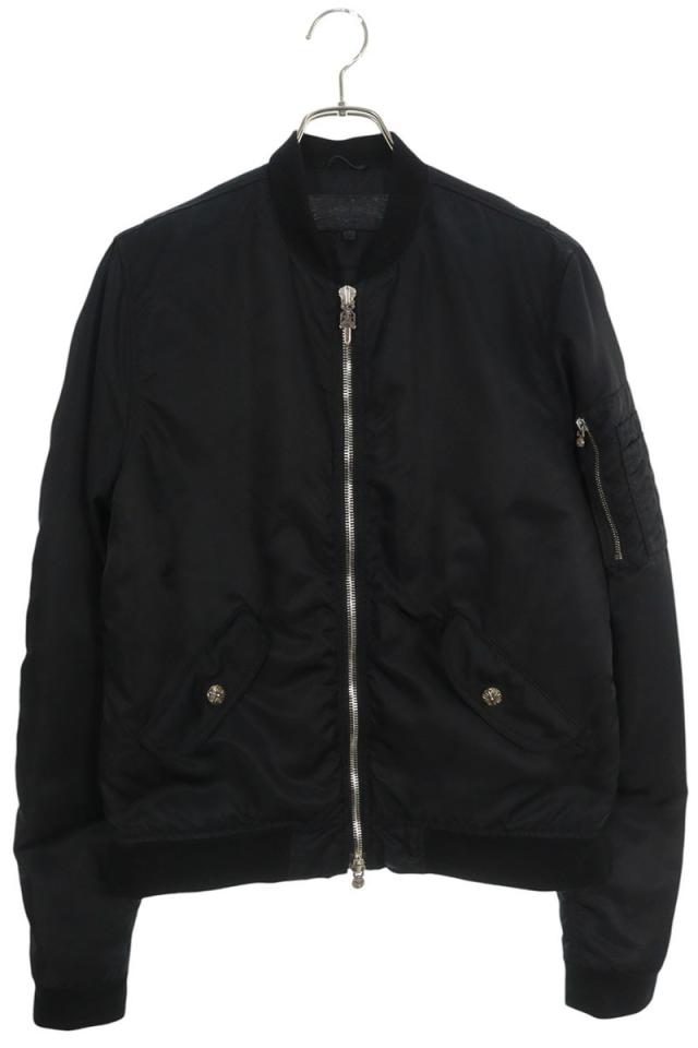 クロムハーツ サイズ:M  UNCLESLAM V2 LTHR VJ AIS MA1 ボンバーナイロンブルゾン 中古 SJ02