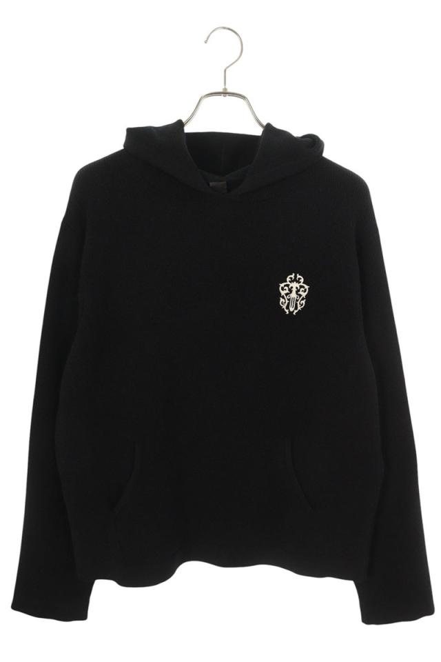 クロムハーツ サイズ:M  SWTR REGULATOR HD ダガー刺繍カシミアニットパーカー 中古 OK15