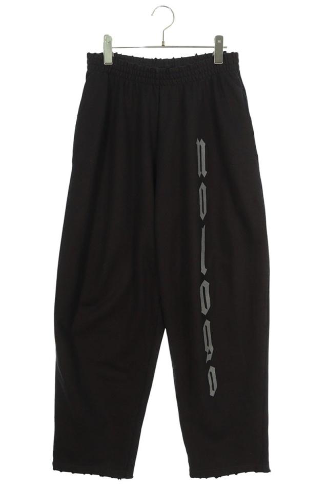 バレンシアガ サイズ:XS  787357 TQVK7 ダメージ加工プリントスウェットロングパンツ 中古 SB01