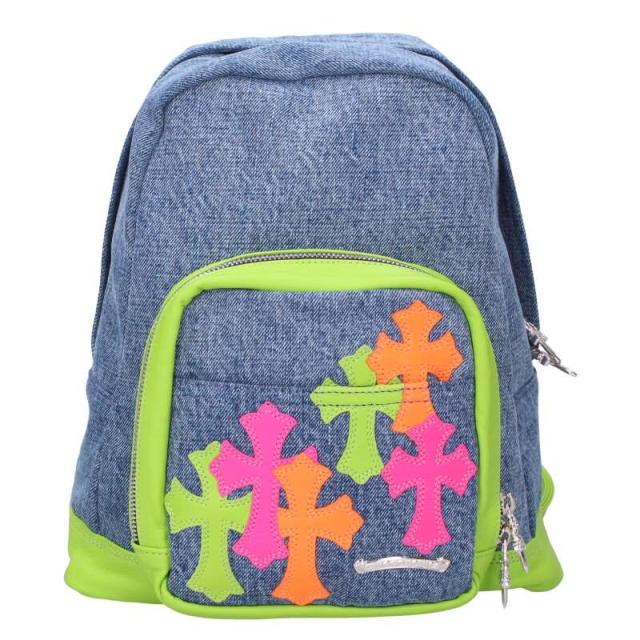 クロムハーツ   7TH GRADE セメタリークロスパッチデニムバックパック 中古 SS07
