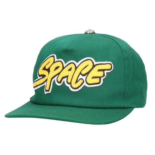 クロムハーツ サイズ:ONE SIZE  TRUCKER CAP トラッカーキャップ SPACEレザーパッチ クロスボールキャップ 中古 OS06