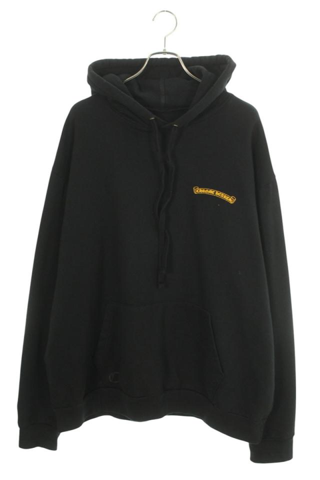 クロムハーツ サイズ:XL  SWTSHRT PLV バックCHプラスプリントプルオーバーパーカー 中古 GZ11