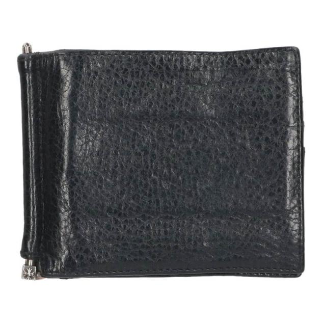 クロムハーツ   WALLET MONEY CLIP マネークリップレザーウォレット財布 中古 OK15