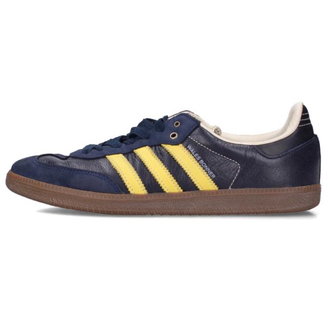 アディダス サイズ:28cm  S42595 WALES BONNER SAMBA COLLEGIATE NAVY YELLOW サンバローカットスニーカー 中古 BS99