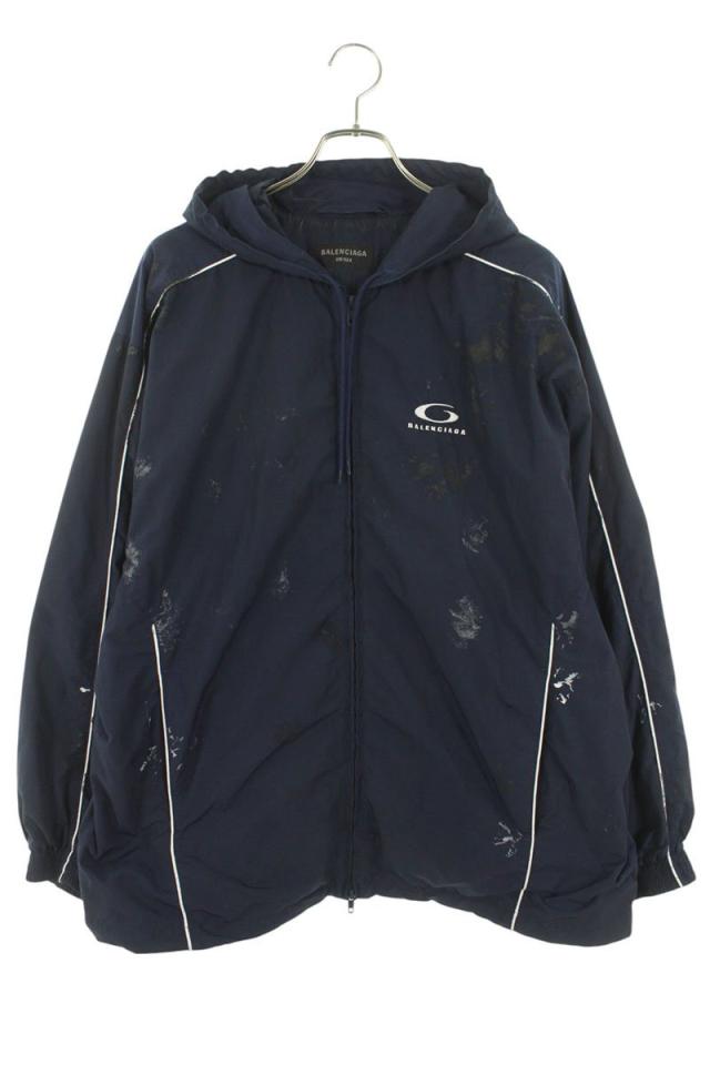 バレンシアガ サイズ:XS  814394 TPQ38 ペインタートラックナイロンブルゾン 中古 SS13
