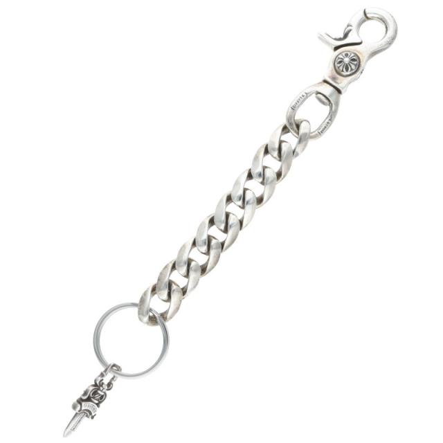 クロムハーツ サイズ:ロング CLP CHN CLASSIC-L ロングクラシックリンク シルバーキーチェーン 中古 SJ02