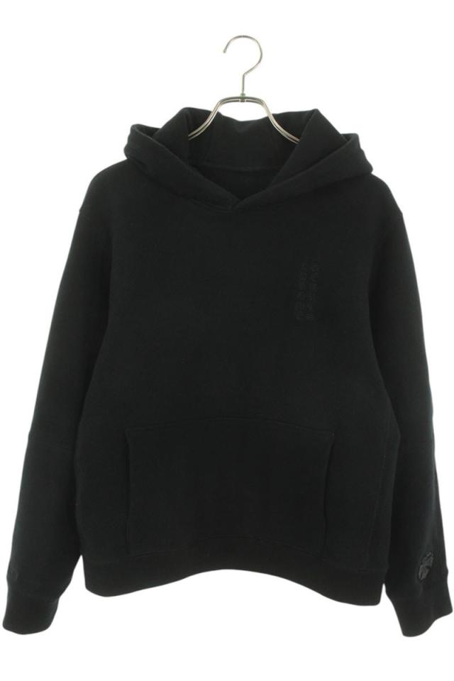 クロムハーツ サイズ:M  YNOT CHプラスレザーパッチロゴ刺繍プルオーバーパーカー 中古 SS13