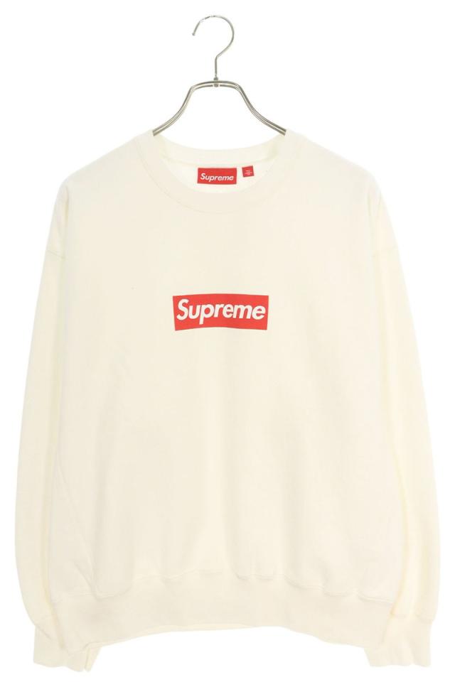 シュプリーム サイズ:M  25SS  WASHED BOX LOGO CREWNECK ウォッシュドボックスロゴクルーネックスウェットスウェット 中古 SB01
