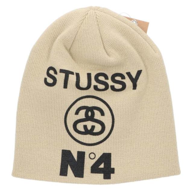 ステューシー サイズ:ONE SIZE  25SS  SKULLCAP NUMBER4 ロゴビーニー帽子 中古 SB01