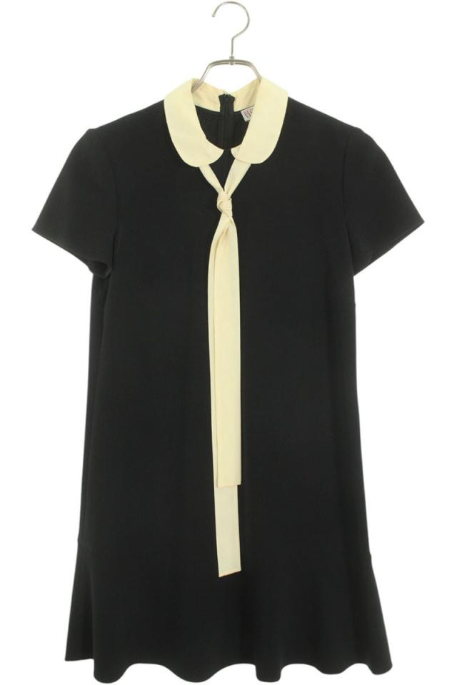 レッドヴァレンティノ サイズ:40  WR3VAF053TG ロゴリボンバイカラーワンピース 中古 BS99