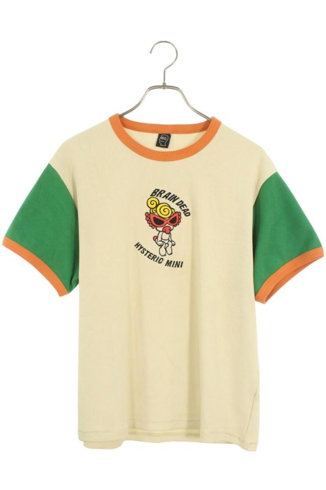 ブレインデッド  ヒステリックミニ サイズ:M キャラクター刺繍バイカラーTシャツ 中古 BS99