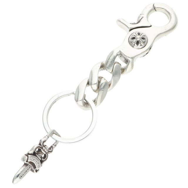 クロムハーツ サイズ:ショート  CLP CHN CLASSIC-S ショートクラシックリンク シルバーキーチェーン 中古 GZ11