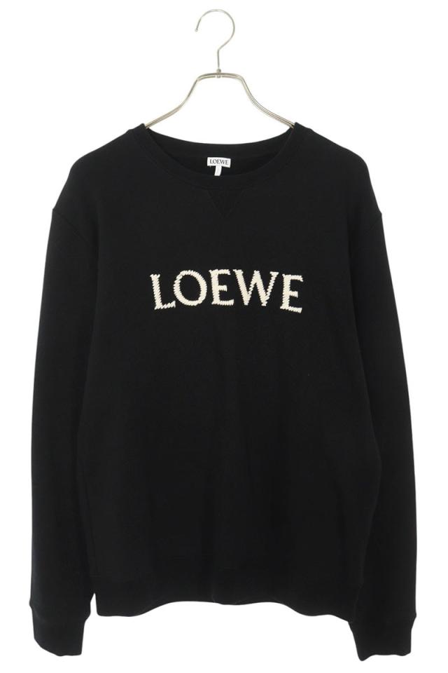 ロエベ サイズ:XL  H526Y24J26 ロゴ刺繍クルーネックスウェット 中古 SS13
