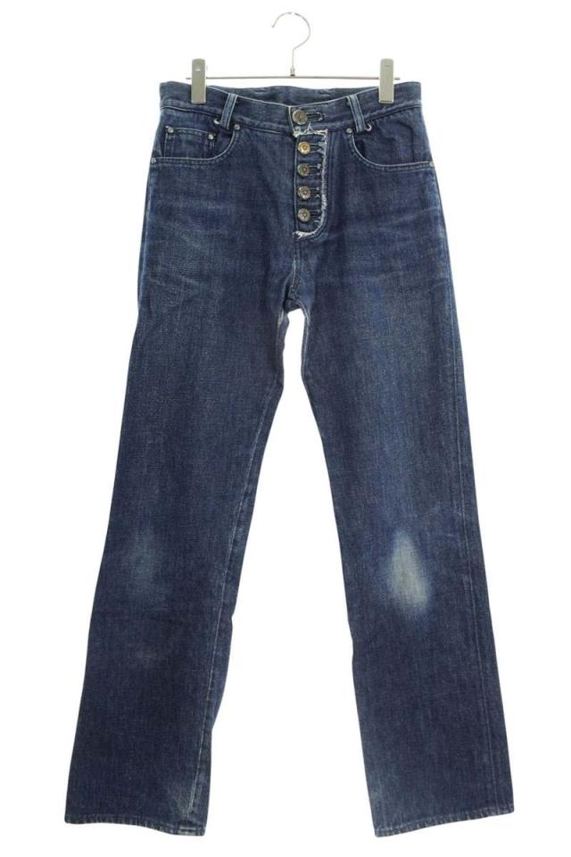 クロムハーツ サイズ:29インチ クロスボールボタンフレアデニムパンツ 中古 SJ02