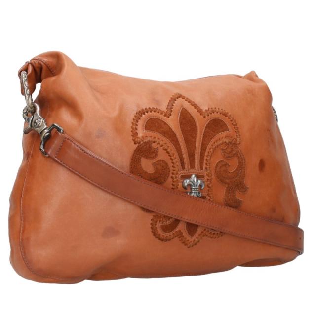 クロムハーツ  BSフレア装飾レザーショルダーバッグ 中古 GZ11