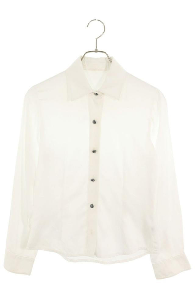 クロムハーツ サイズ:M クロスボールボタンコットン長袖シャツ 中古 SS07