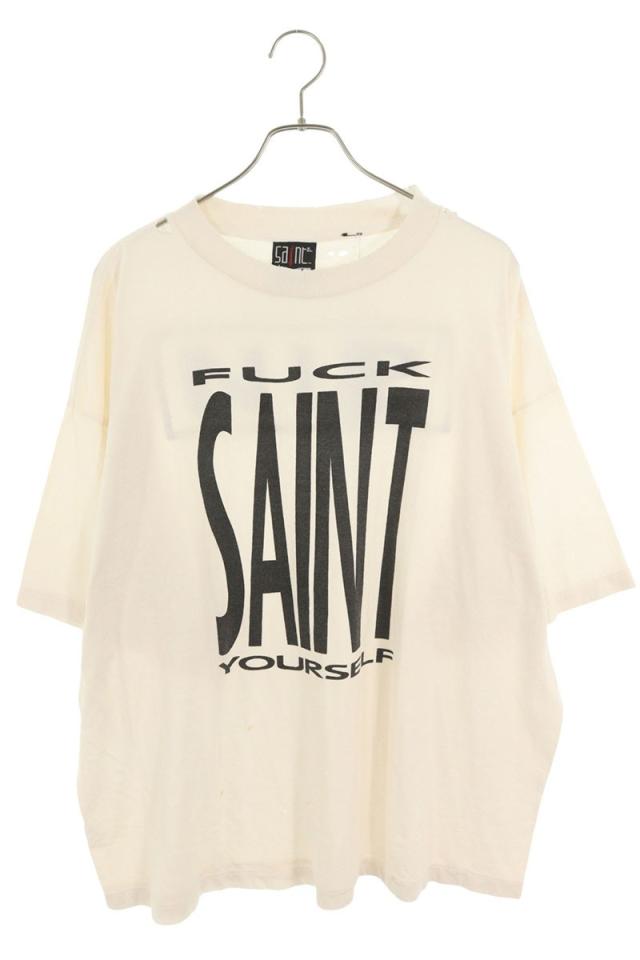 セントマイケル サイズ:XXL  25SS  SM-HR8-0000-020 SAINT YOURSELFプリントTシャツ 中古 SB01
