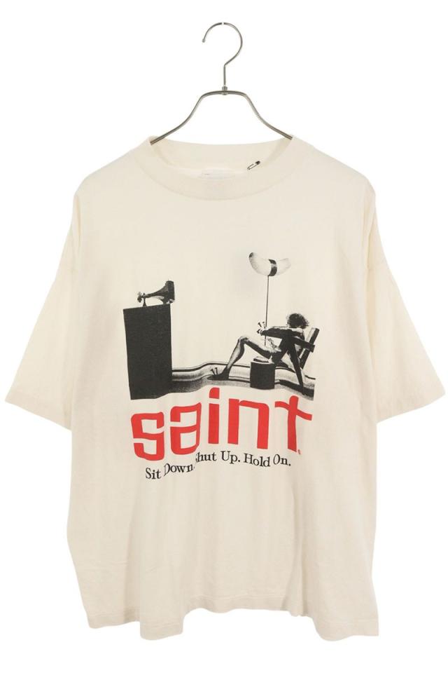 セントマイケル サイズ:XL  SM-HR8-0000-022 SAINTプリントTシャツ 中古 OM10