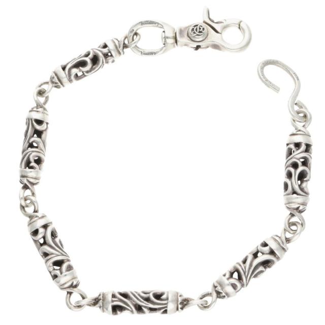 クロムハーツ サイズ:ショート  ROLLER SHORT-S 1クリップ6LINKショートローラー シルバーウォレットチェーン 中古 SJ02