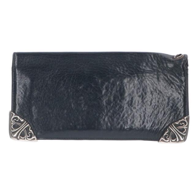 クロムハーツ   LNG SNGL FLD TIPS シングルフォールド レザーウォレット財布 中古 SS07