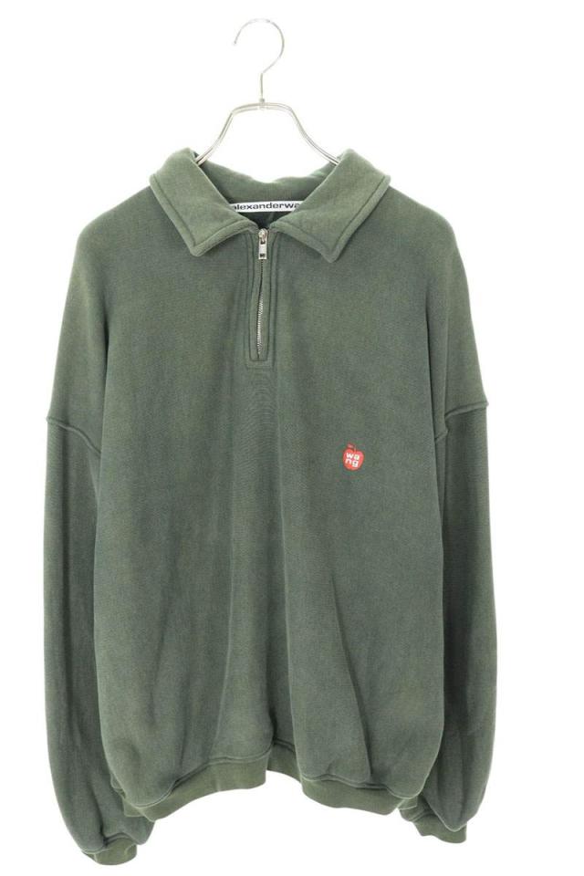 アレキサンダーワン サイズ:XXS  UCC4221567 ハーフジップアップルロゴスウェット 中古 BS99