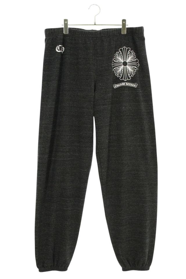 クロムハーツ サイズ:XXL SWEAT PANTS サイドロゴプリントロングパンツ 中古 OS06