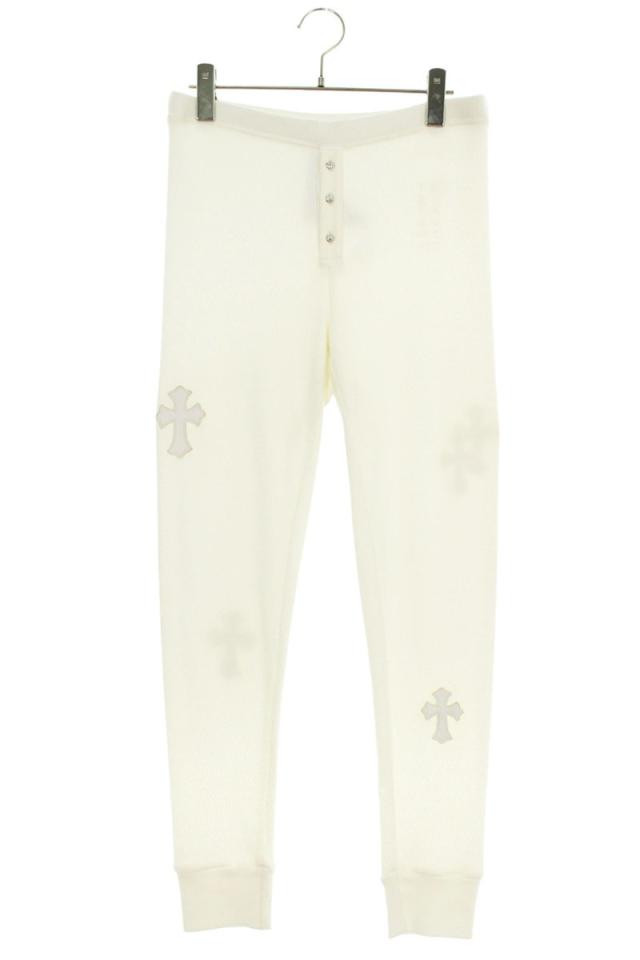 クロムハーツ サイズ:S Y NOT クロスパッチ付きサーマルロングパンツ 中古 OK15