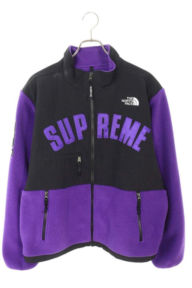 シュプリーム  ノースフェイス サイズ:L  19SS  The North Expedition Arc Logo Denali Fleece Jacket アーチロゴデナリフリースブルゾン 中古 SB01