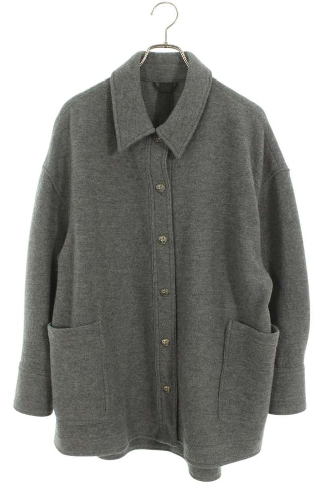 クロムハーツ サイズ:M クロスボタンウールロング長袖コート 中古 OK15