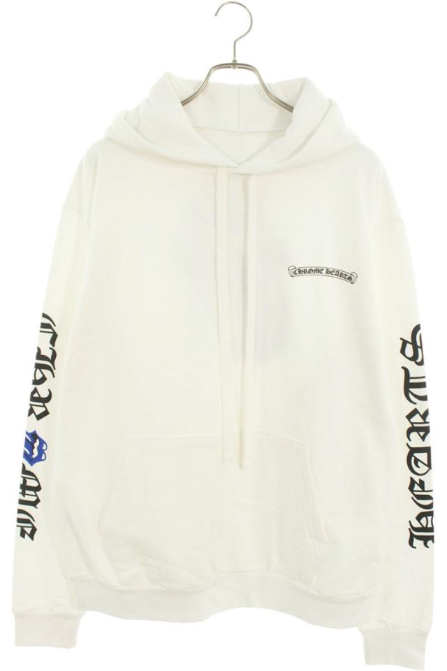 クロムハーツ サイズ:M  SWTSHRT PLV リップアンドタンプリントプルオーバーパーカー 中古 SJ02