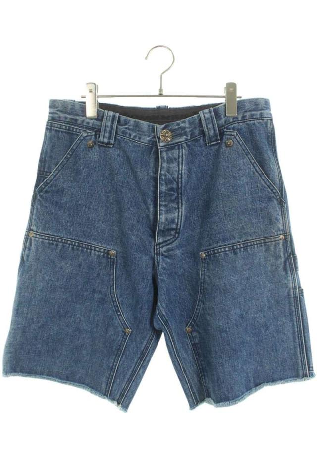 クロムハーツ サイズ:32インチ  DENIM CARPENTER SHORTS デニムカーペンターハーフパンツ 中古 SJ02