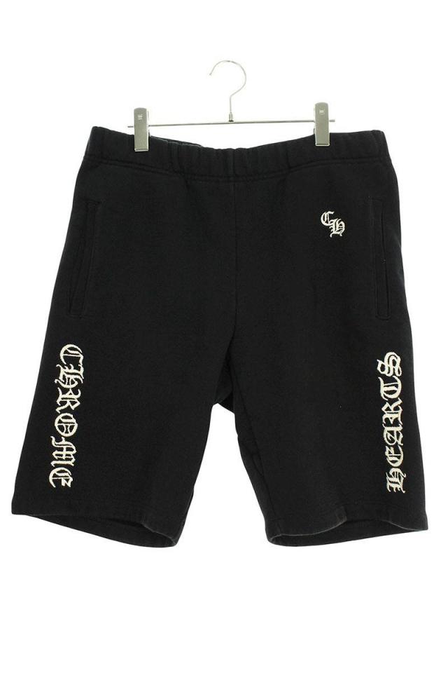クロムハーツ サイズ:M  SLO RIDE ロゴ刺繍スウェットハーフパンツ 中古 FK04