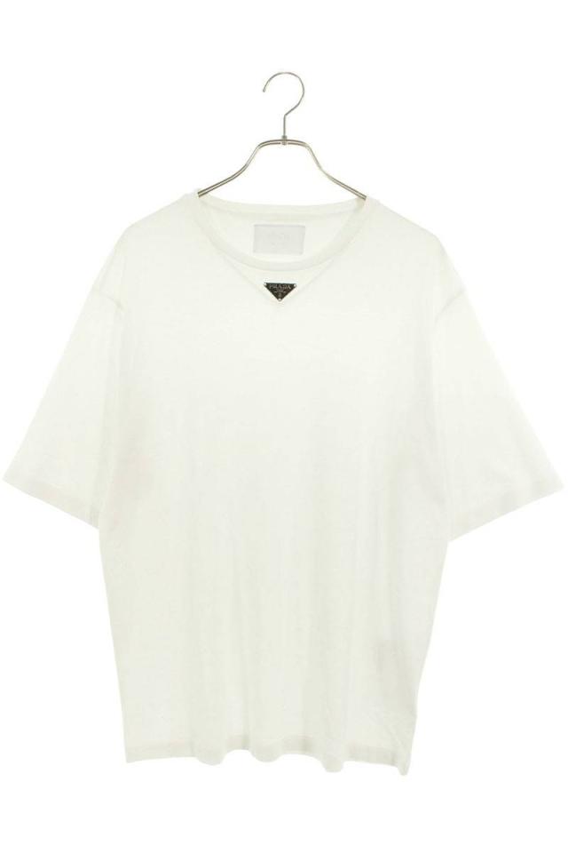 プラダ サイズ:M  UJN861 トライアングルプレートコットンTシャツ 中古 SS13