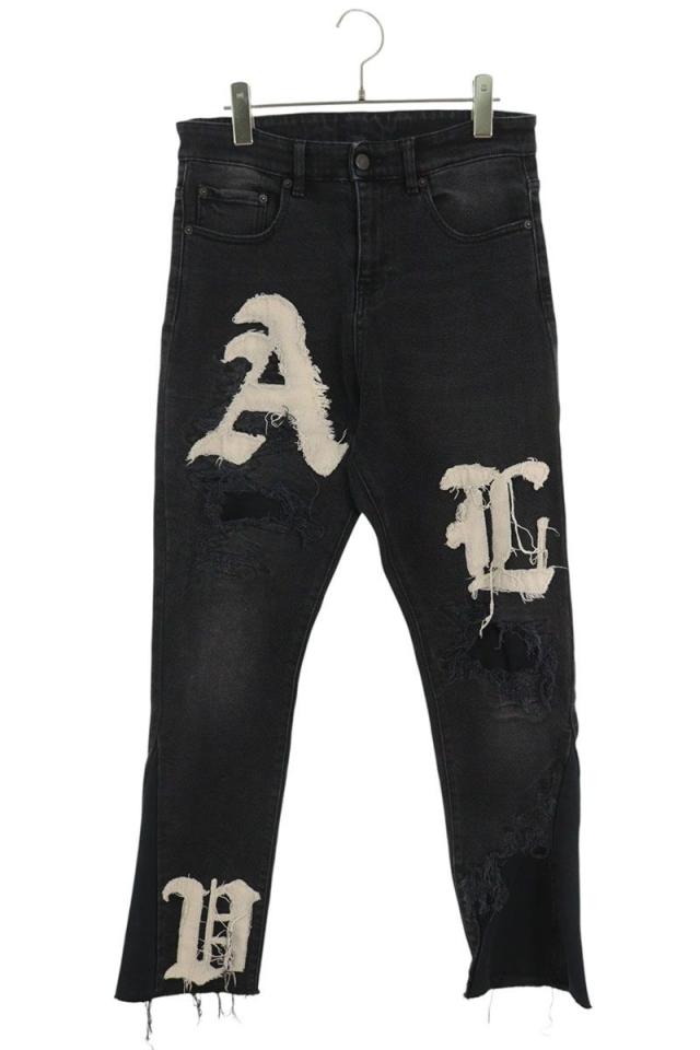 ヴァルクリストファー サイズ:30インチ オールドイングリッシュロゴデニムパンツ 中古 BS99