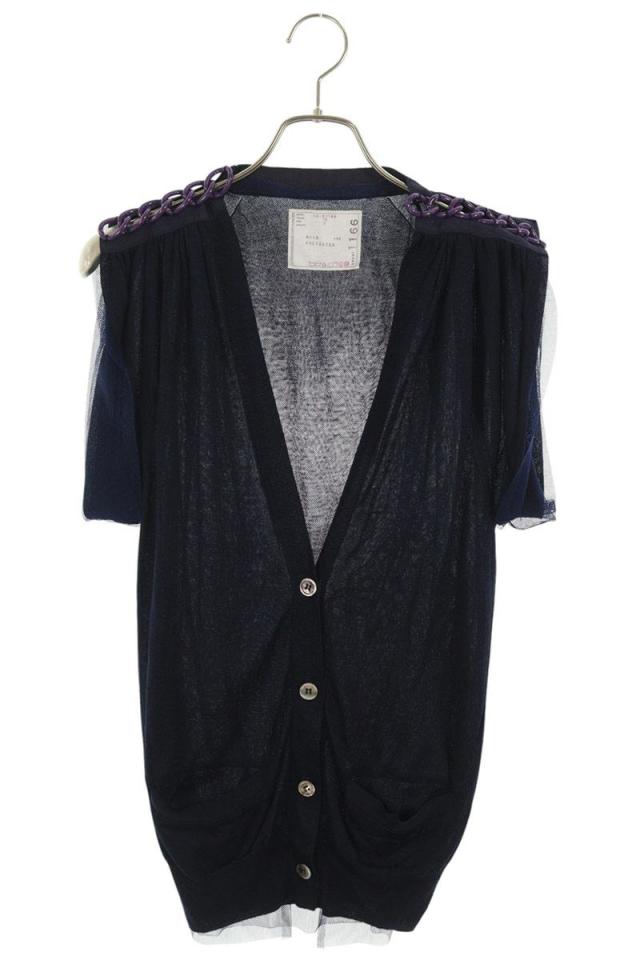 サカイ サイズ:2  10-01166 シルク半袖カーディガン 中古 BS99
