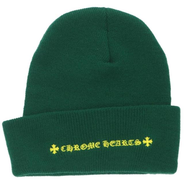 クロムハーツ サイズ:ONE SIZE  WOOL WATCH CAP  ウールワッチキャップ PPOスペース刺繍帽子 中古 SS07 クロムハーツ サイズ:ONE SIZE WOOL WATCH CAP ウールワッチキャップ