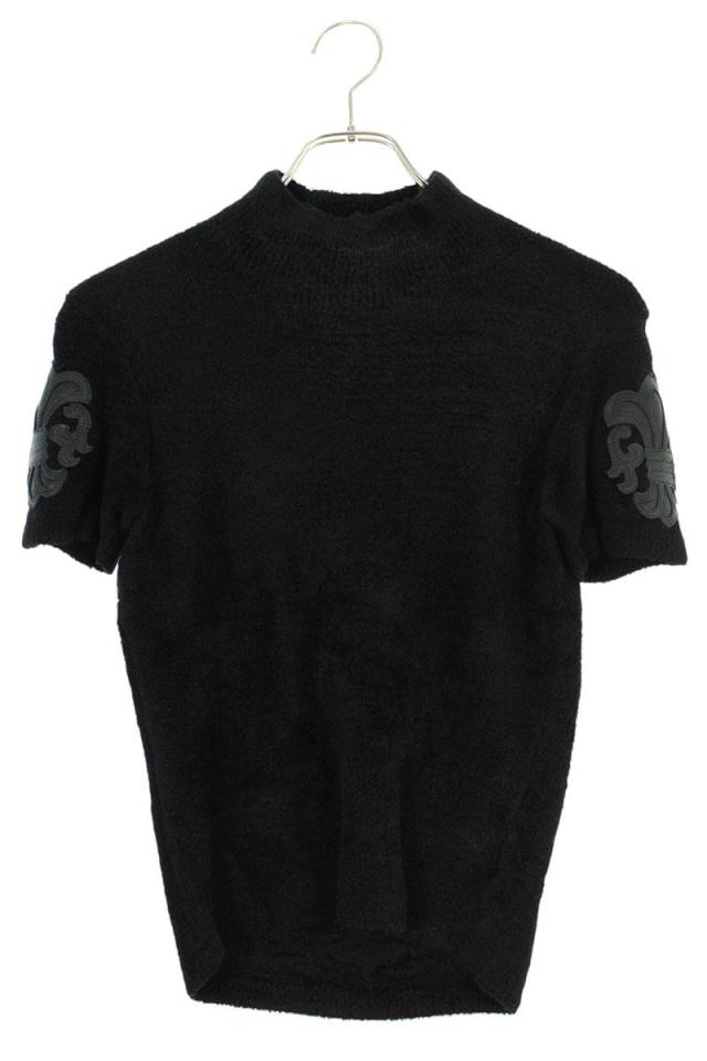 クロムハーツ サイズ:M BSフレアパッチ付きタートルネックニット 中古 SJ02
