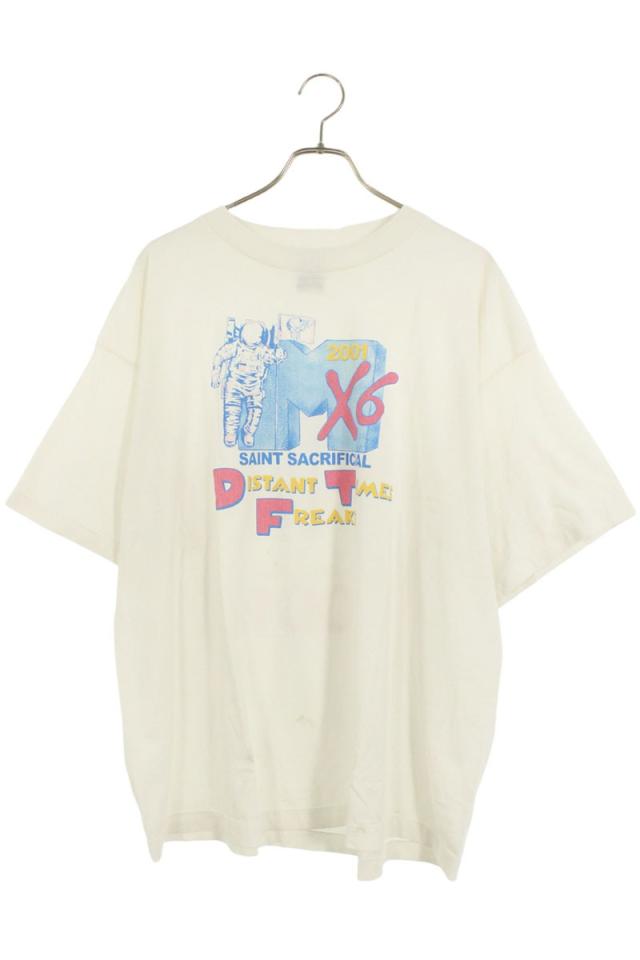 セントマイケル  ショーンウェザースプーン サイズ:XL  25SS  SM-HR8-0000-C21 ヴィンテージ加工アストロプリントTシャツ 中古 SB01