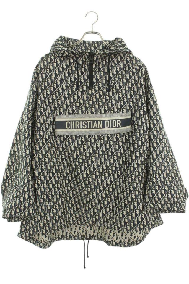 クリスチャンディオール サイズ:S  117C10A2970 オブリークテクニカルタフタジャカードアノラックブルゾン 中古 SS13