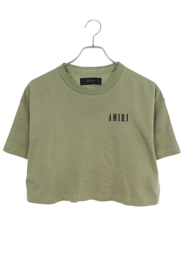 アミリ サイズ:XS ロゴプリントクロップドTシャツ 中古 BS99