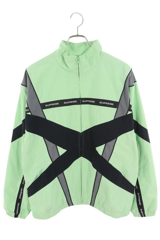 シュプリーム サイズ:M  21SS  Cross Paneled Track Jacket クロスパネルトラックブルゾン 中古 BS55