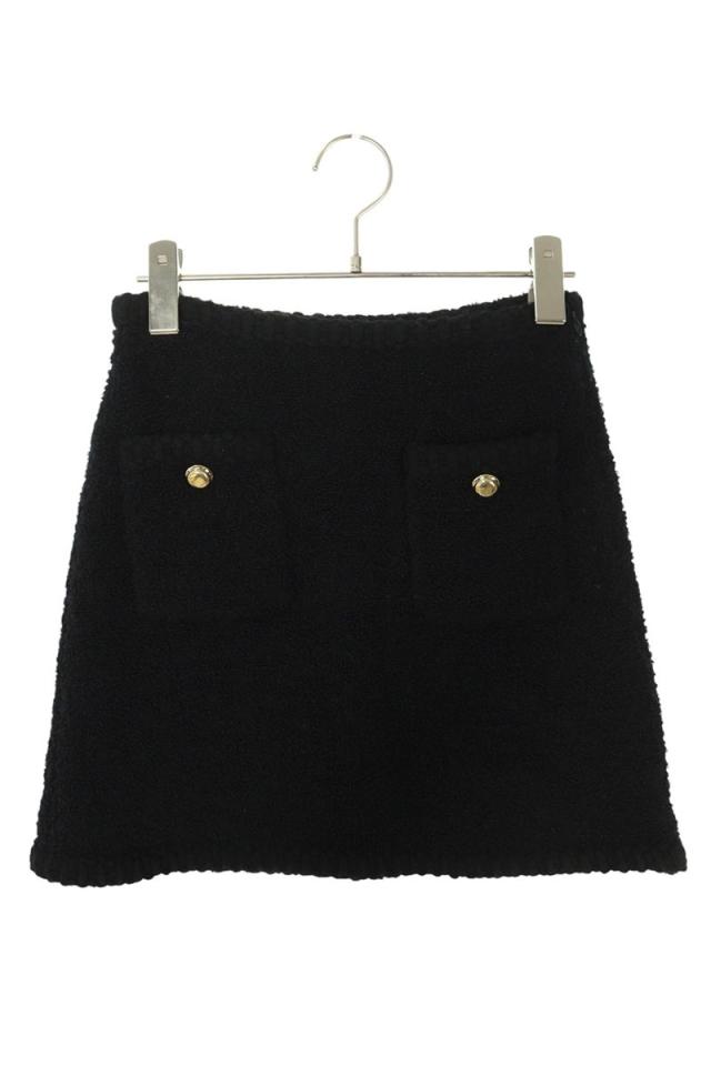 ミュウミュウ サイズ:36  MG1746 ゴールドボタンニットスカート 中古 BS99