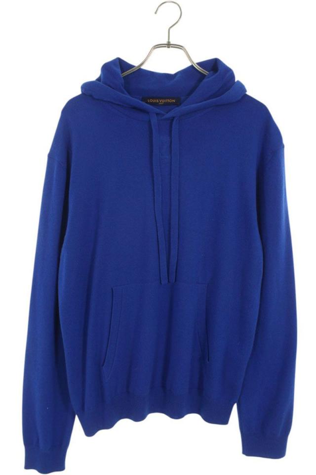 ルイヴィトン サイズ:L  22SS  RM221Q JZE HMN42W LV刺繍カシミアプルオーバーパーカー 中古 SB01