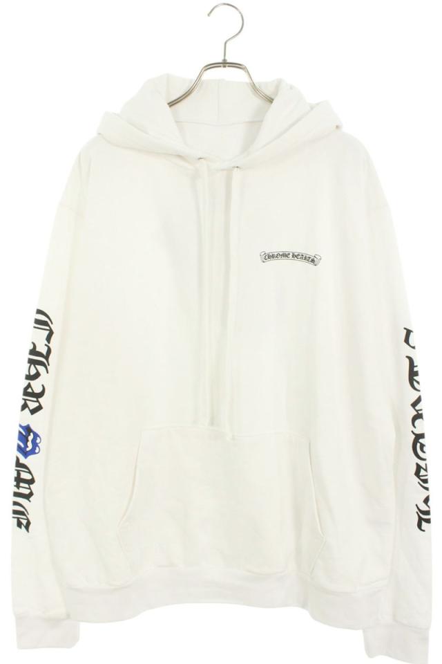 クロムハーツ サイズ:L  SWTSHRT PLVR ローリングストーンズプリントプルオーバーパーカー 中古 SJ02